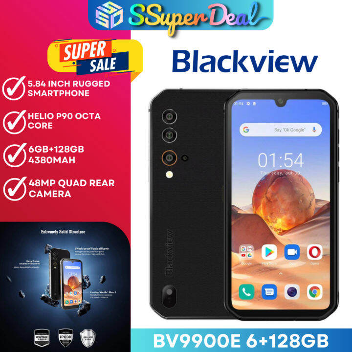 Blackview BV9900E Smartphone 6GB+128GB ROM Helio P90, Android 10 ...