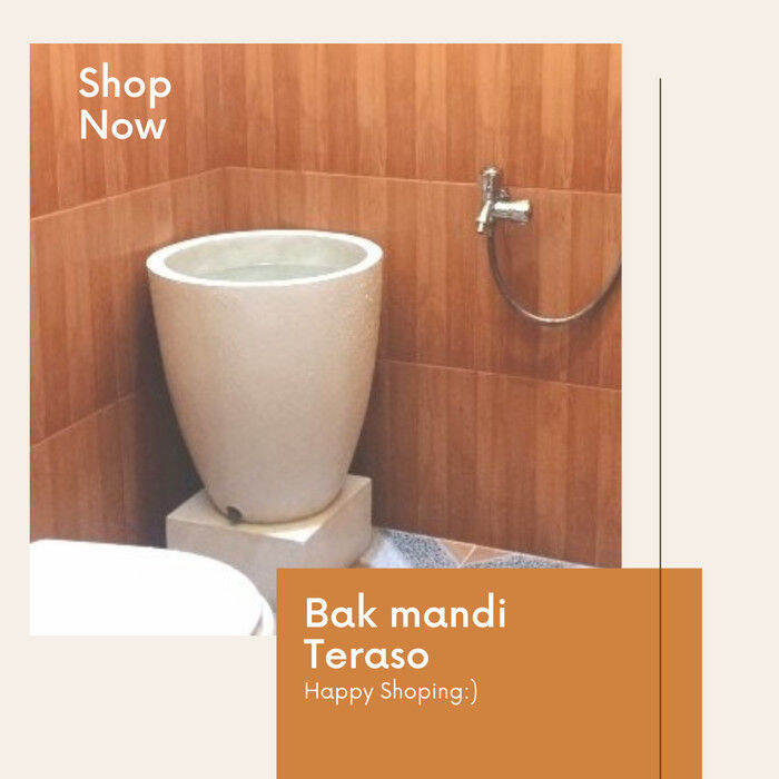 Bak Mandi Terrazzo Marmer Minimalis unik dan cantik tipe gelas T65 ...
