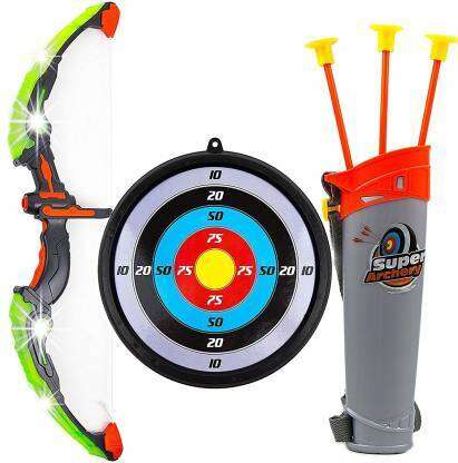 Archery Shooting Game Bow And Arrow Toy Set With 3 Suction Cup Arrows ...