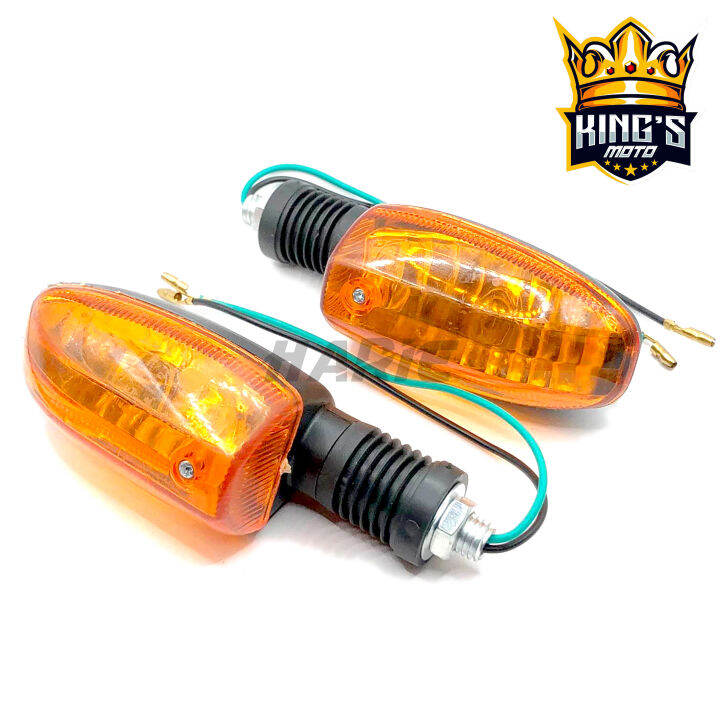 Honda TMX 125 SIGNAL LIGHT BIG 1 PAIR MOTORCYCLE Yellow | Lazada PH