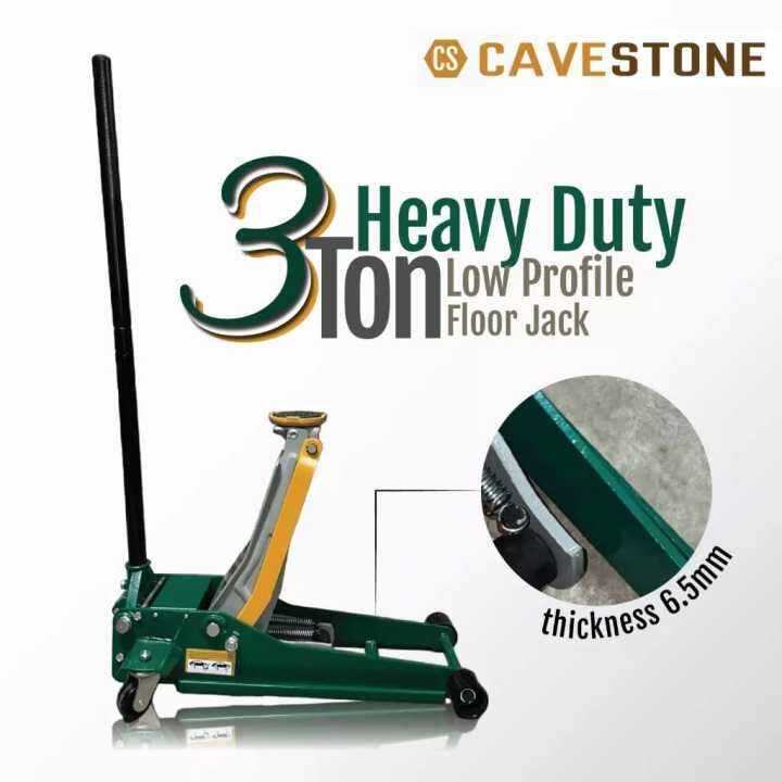 CAVESTONE Heavy Duty 3 Ton Ultra Low Profile Double Piston Pump Floor Jack/ Lifting Jack/ Car ...