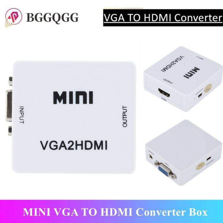 สายเชื่อมต่ออะแดปเตอร์เสียงที่รองรับ VGA เป็น HDMI VGA2HDMI Mini VGA ...