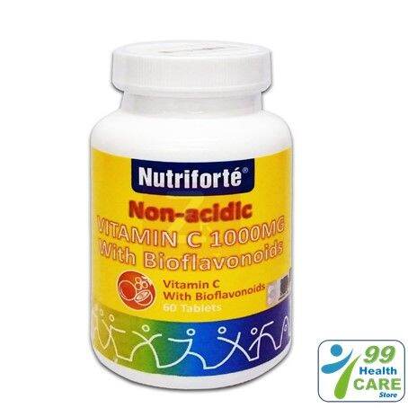 Nutriforte Non-Acidic Vitamin C 1000mg with Bioflavonoids 60's | Lazada