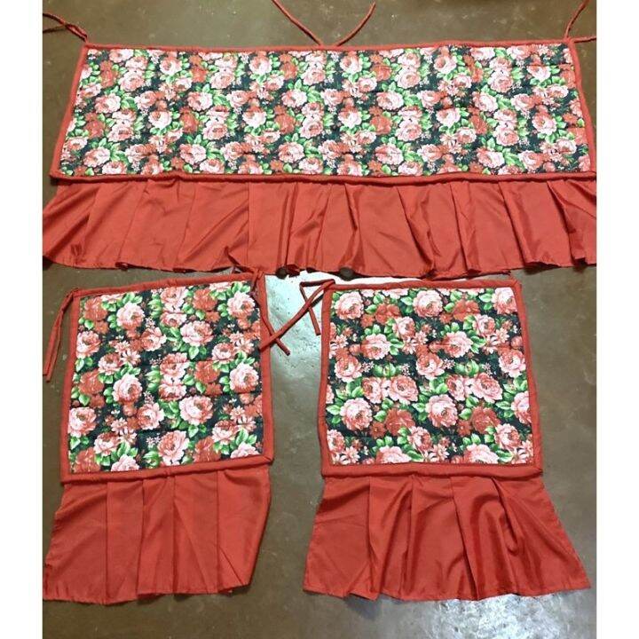 Sofa cover / seat cover set / sapin sa upuan with lace (3in1) | Lazada PH