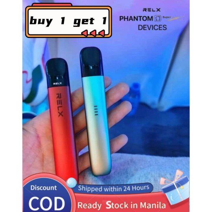 (buy 1 get 1) Relx e vape smoke 5TH GEN phantom device kit without relx pods vape set relx ...