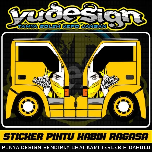STICKER DECAL PINTU TRUCK RAGASA GAMBAR CEWEK STAY HUMBLE | Lazada ...