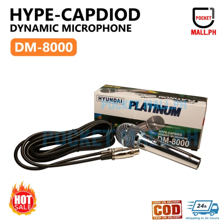 【Local Stock】 Hyundai Platinum DM-1000 and DM-8000 Professional Hype-Capdiod Dynamic karaoke ...