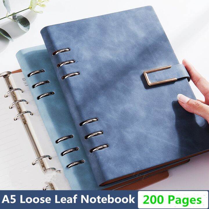 Onhand PU Leather Refillable Notebook A5 loose-leaf Binder Stationery ...