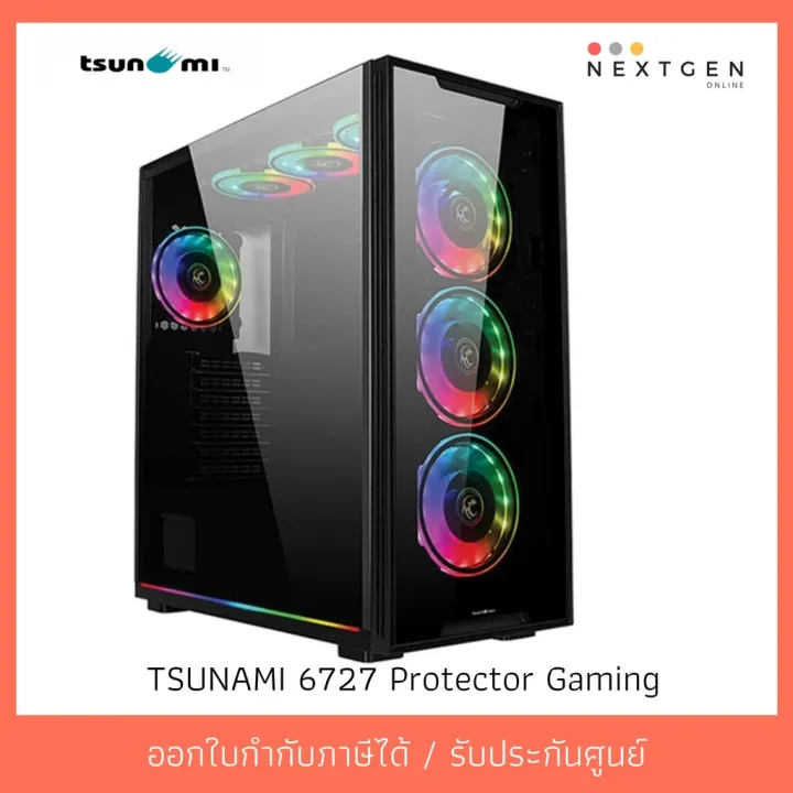 สินค้าขายดี!!! Computer Case Tsunami 6727 Protector Gaming+ พัดลม 9 ตัว ...
