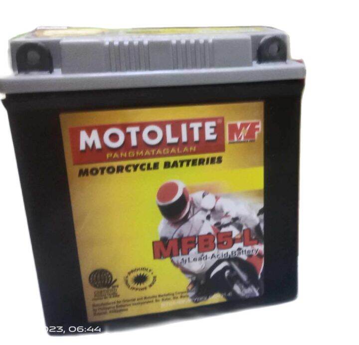 Motolite Battery MFYB5L For Motorcycle for Mio Sporty fit also for Rusi ...