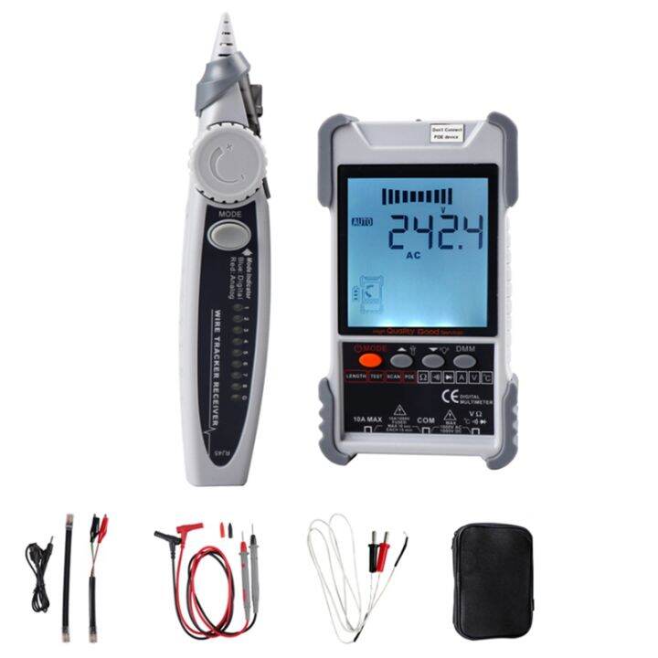 ET618 Network Cable Tester with LCD Display Analogs Digital Search POE ...