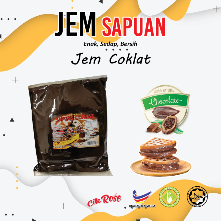 Jem Sapuan Coklat Strawberry Blueberry Dan Peanut Coklat spread 1kg ...