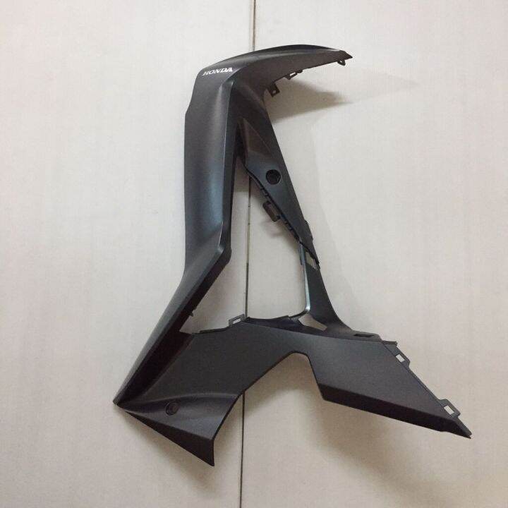 64250-K73-TB0ZB ฝาครอบข้างซ้าย+สติ๊กเกอร์รถสีเทา-ดำ AFS125CSFM TH WAVE125I LED สี เทา-ดำ อะไหล่ ...