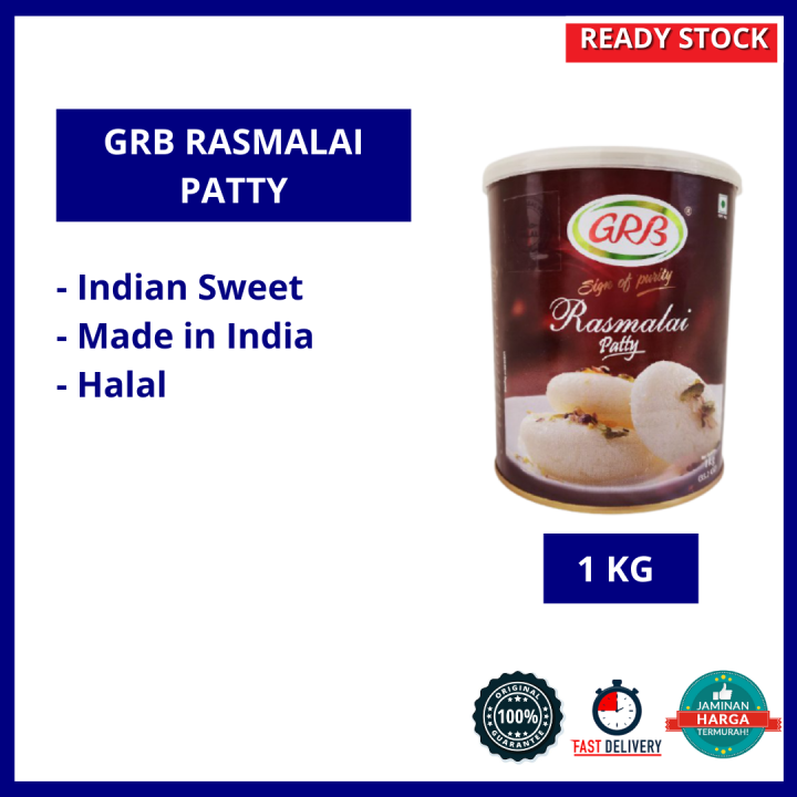 GRB Rasmalai patty -[HALAL] Indian sweet-1kg | Lazada