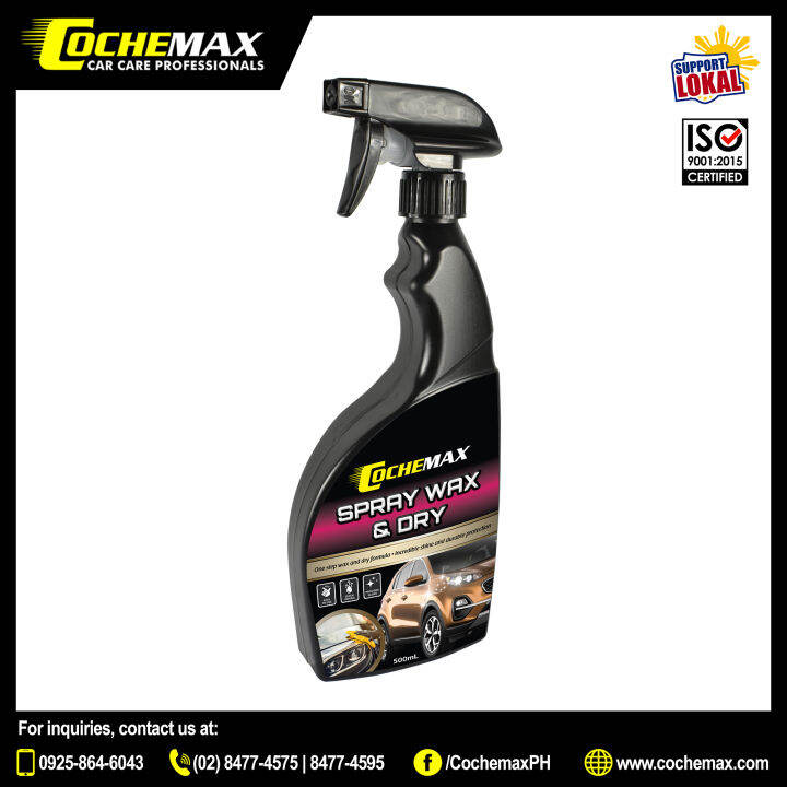 Cochemax Spray Wax & Dry 500mL | Lazada PH