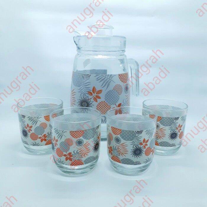 teko set gelas set kaca KIG katerina | Lazada Indonesia