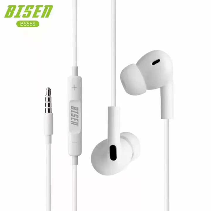 NEW BISEN BS558 Super Bass Headset Sport Wired Earphones Headphones ...