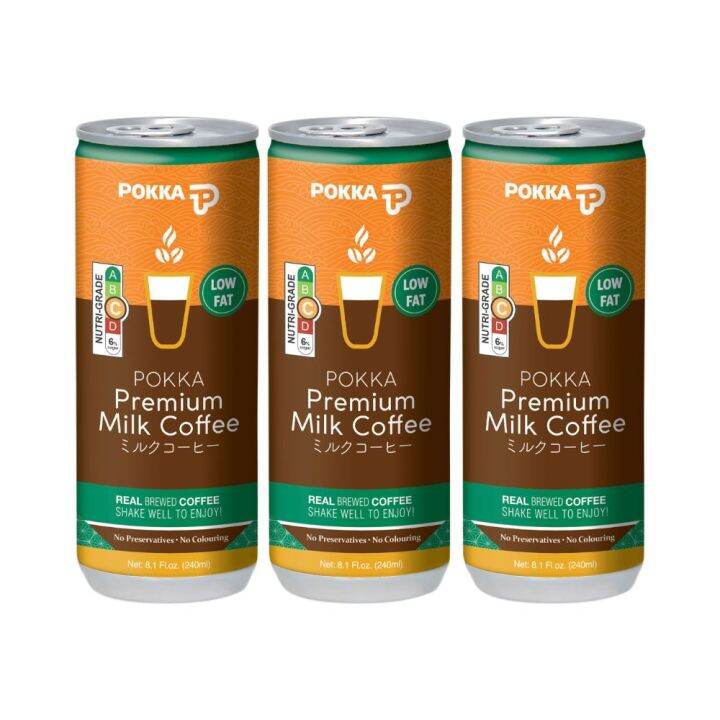 Pokka Premium Milk Coffee Drink 240Ml - Pack Of 3 | Lazada PH