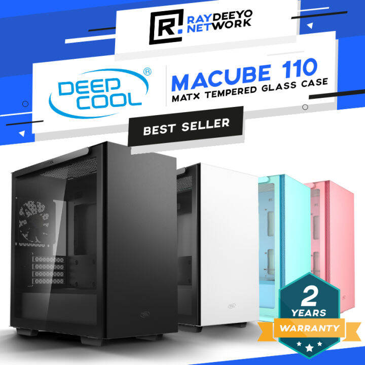 Deepcool Macube 110 (Black/White/Pink/Green) MATX Case [Built-In GPU ...
