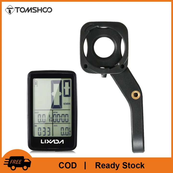 TOMSHOO Lixada USB Rechargeable Wireless Bike Cycling Computer Bicycle ...