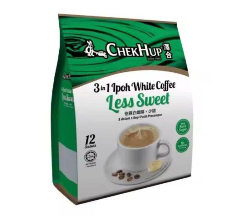 Chek Hup 3 in 1 Ipoh White Coffee Less Sweet 420g (12sachets x 35g) | Lazada