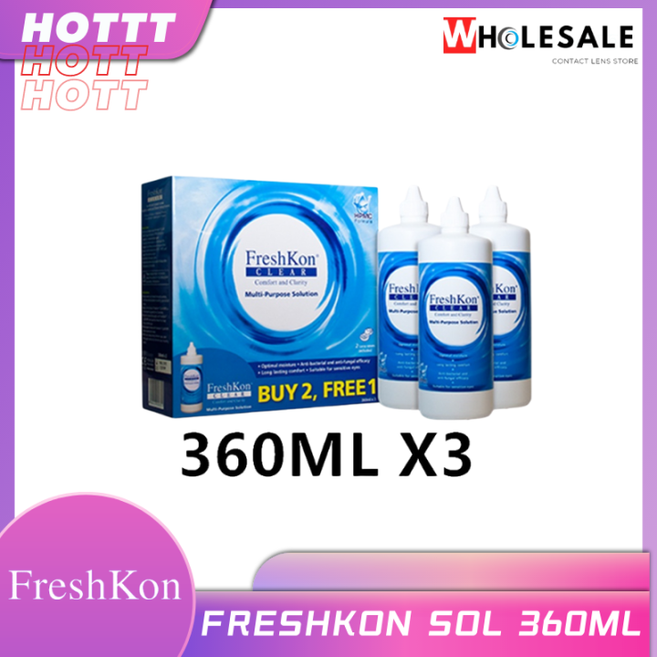 Freshkon Clear Multi Purpose Solution (360ml x 3) | Lazada