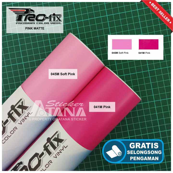 Skotlet Pink Doff Per Meter Scotlet Magenta Dop Stiker Merah Muda ...