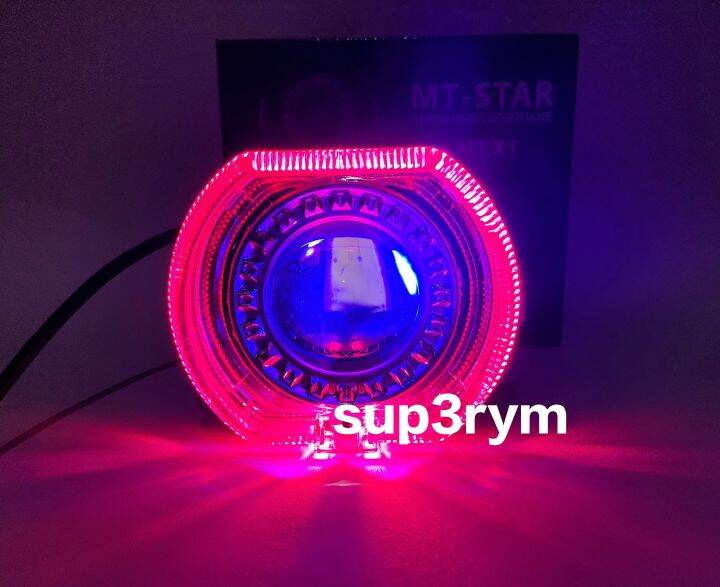 Projie Biled mt x1 Cahaya Laser Cut Off Jauh Dekat Plus Devil Merah ...