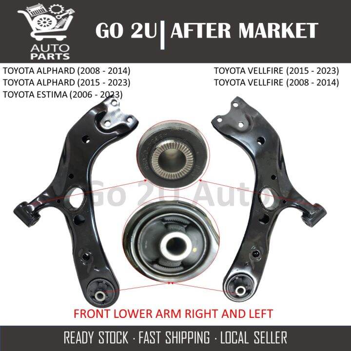 FRONT LOWER ARM RGHT AND LEFT -RIGHT 48068-0R020 LEFT 48069-0R020 ...