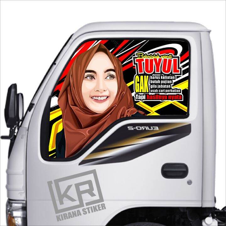 STICKER ONE WAY KACA PINTU MOBIL ELF STIKER VARIASI KACA ELF KODE ...