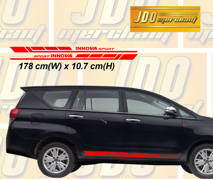 Toyota Innova Side Door Sticker Vinyl Decals 2pcs | Lazada PH