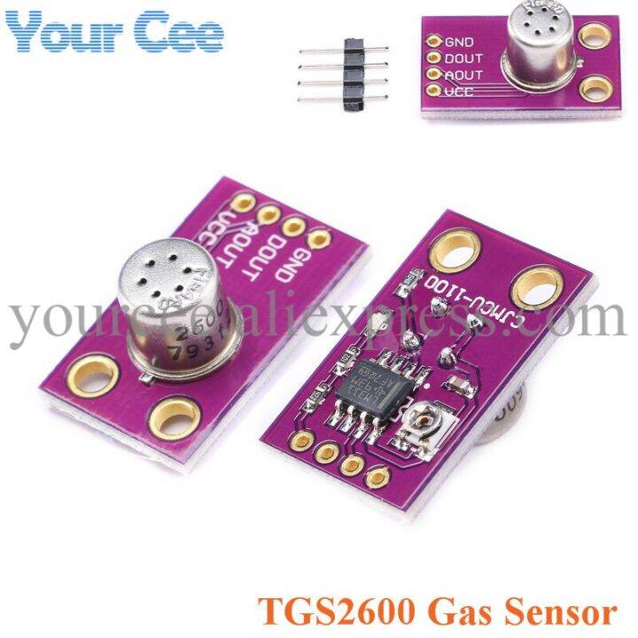 TGS2600 Air Quality Gas Sensor Module Detecting Hydrogen Carbon Monoxide CO Air Contaminants ...