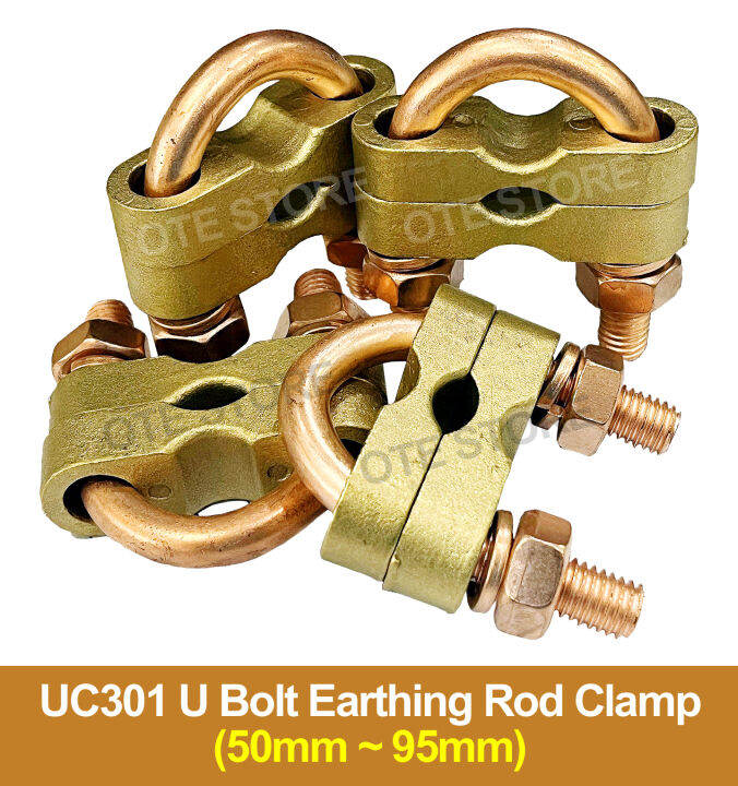 UC301 U Bolt Earthing Rod Clamp (for 50mm ~ 95mm Cable) | Lazada
