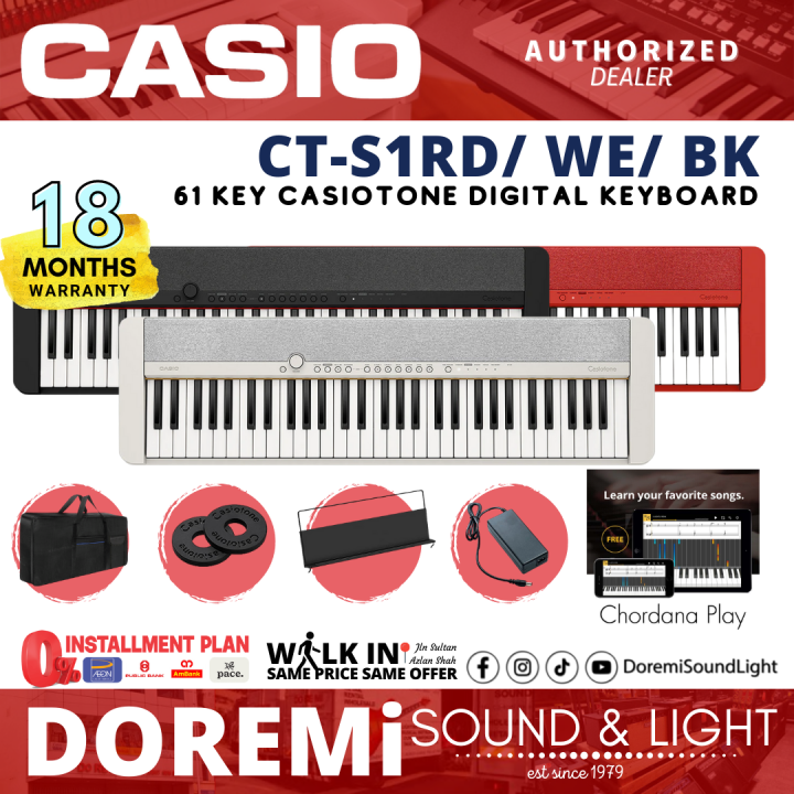 Casio Casiotone CT-S1 61 Key Digital Keyboard (CTS1) | Lazada