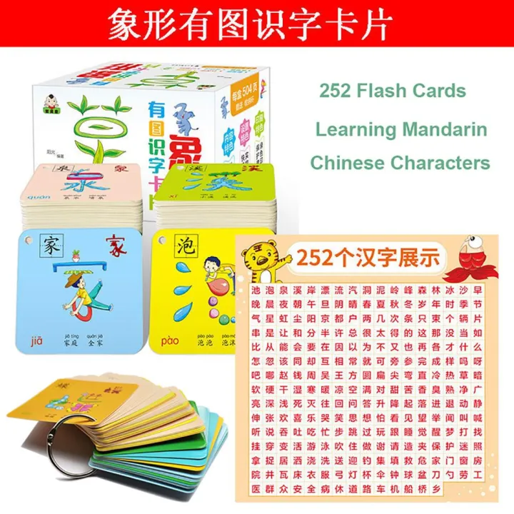252 Flash Cards, Learning Mandarin Chinese Characters ,Chinese Flash ...