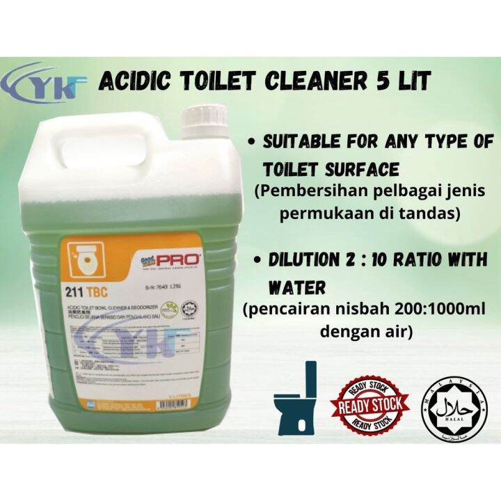 Goodmaid Acidic Toilet Cleaner TBC 5LIT/ Toilet bowl cleaner/ Pencuci ...