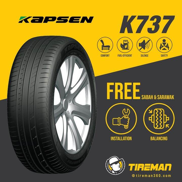 Kapsen K737 13 14 15 16 Inch Tayar Tire (FREE INSTALLATION/Delivery) SABAH SARAWAK Vios CIty ...