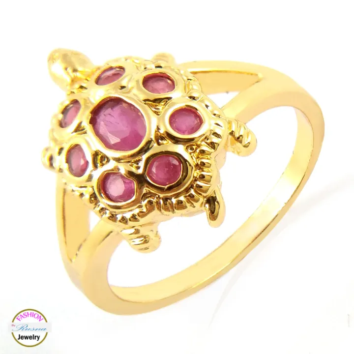 Rusna Jewelry แหวนเต๋า รุ่น R005-GWP เสริมสิริมงคล แหวนแฟชั่น แหวน ...