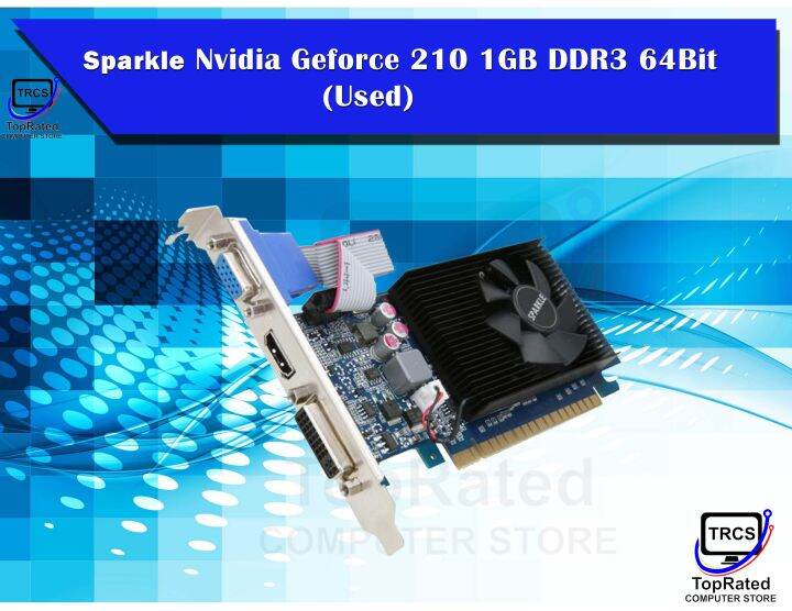 Sparkle Nvidia Geforce 210 1GB DDR3 64Bit Graphics Card / PCIE Video ...