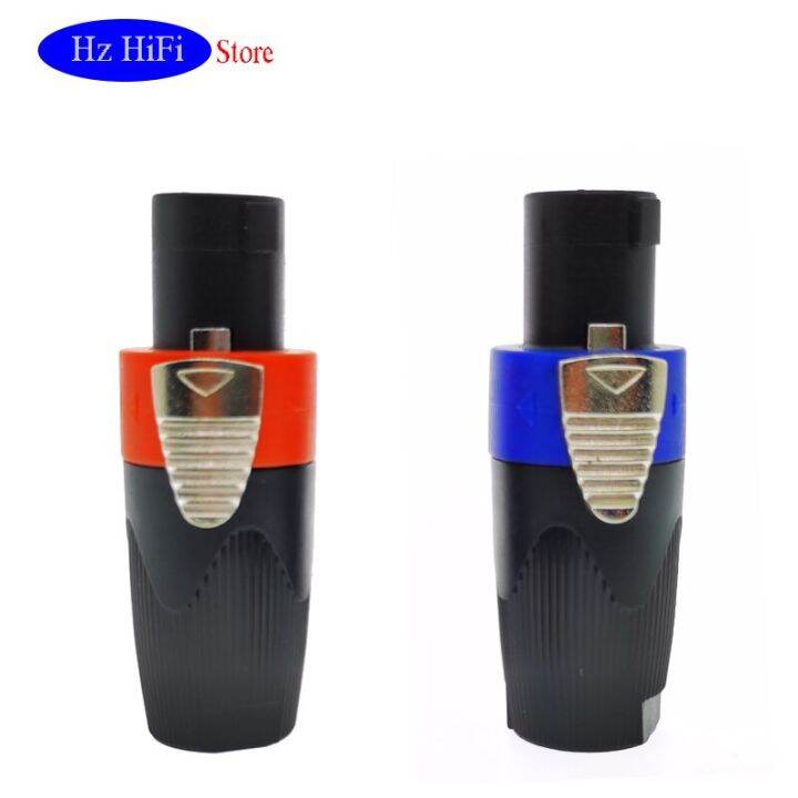 NL4FC 4 Pin Audio Speaker Wire Connectors Red Blue Professional 4 Pole ...