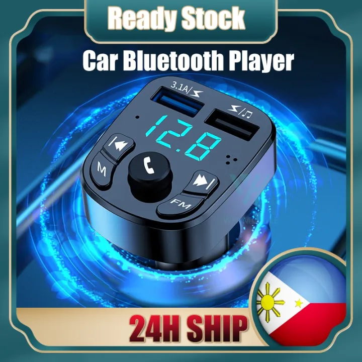 Dual USB Car Charger FM Transmitter Aux Modulator Bluetooth Handsfree ...