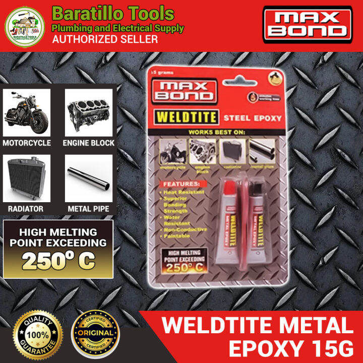 Maxbond Weldtite Steel Epoxy Heat Resistant 15grams | Lazada PH