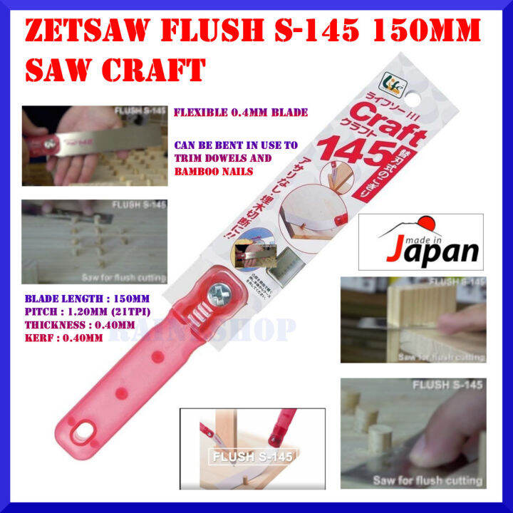 ZETSAW Craft Saw Flush Saw Trim Saw S-145 150mm Made in Japan | Lazada PH