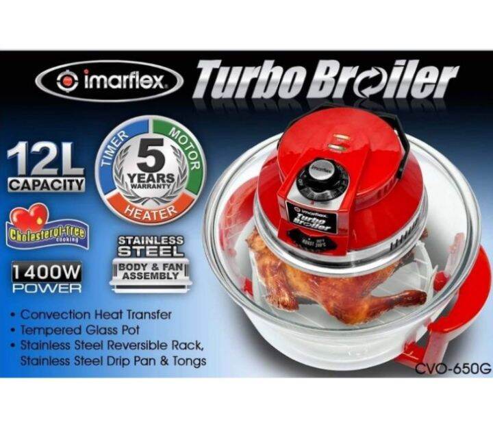Imarflex CVO-650G Turbo Broiler 12L | Lazada PH