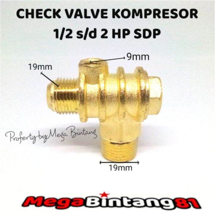 Check valve kompresor angin check valve otomatis kompresor 1/2 - 2 hp ...