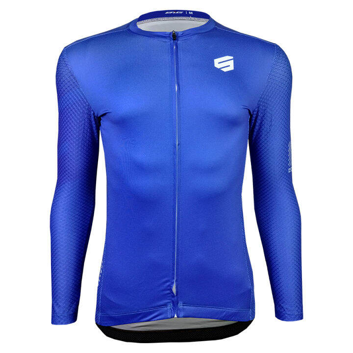 SPD+10 เสื้อปั่นจักรยานแขนยาว รุ่น SPD+10 Blue | Lazada.co.th
