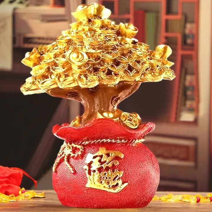 Large Money Tree Feng Shui Lucky Charm Feng Shui Crystal Wealth Luck ...