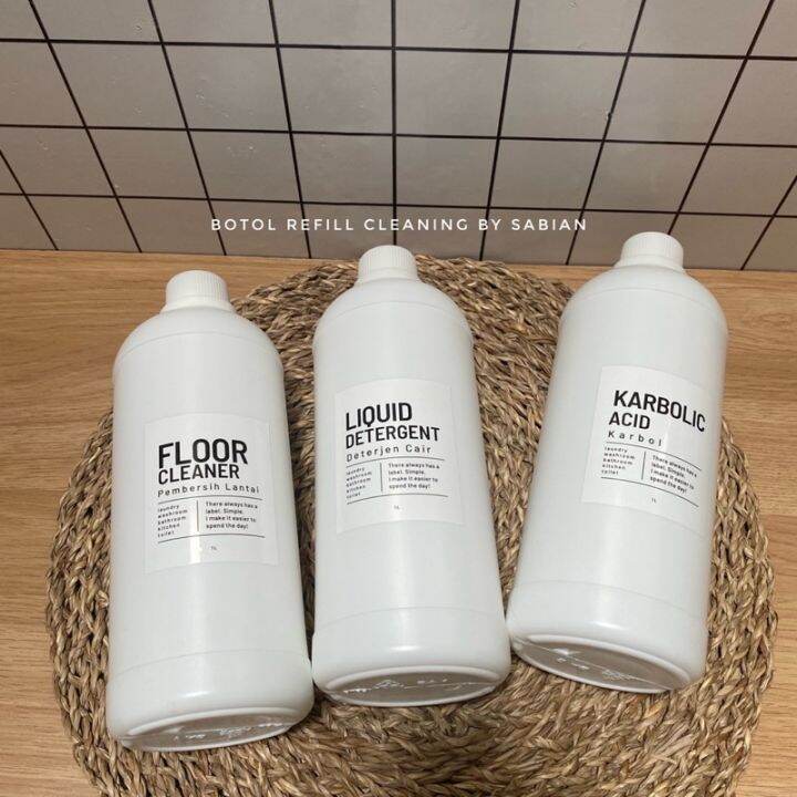 Botol Refill (Laundry Cleaning sabun detergen dan cleaner) dengan ...
