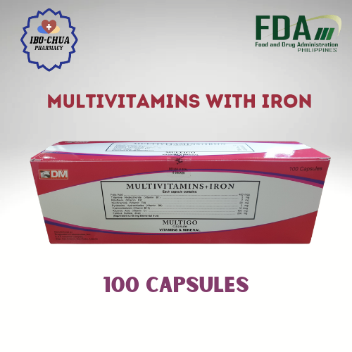 Multivitamins with Iron (MULTIGO) Capsule - 100 Capsules | Lazada PH