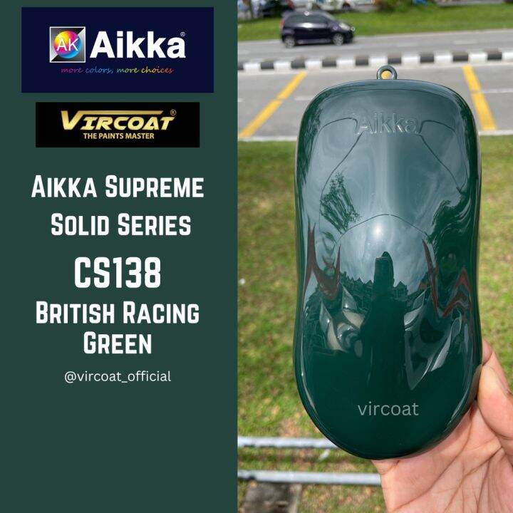 AIKKA CS138 BRITISH RACING GREEN 2K Cat Kereta Supreme Solid Old School ...